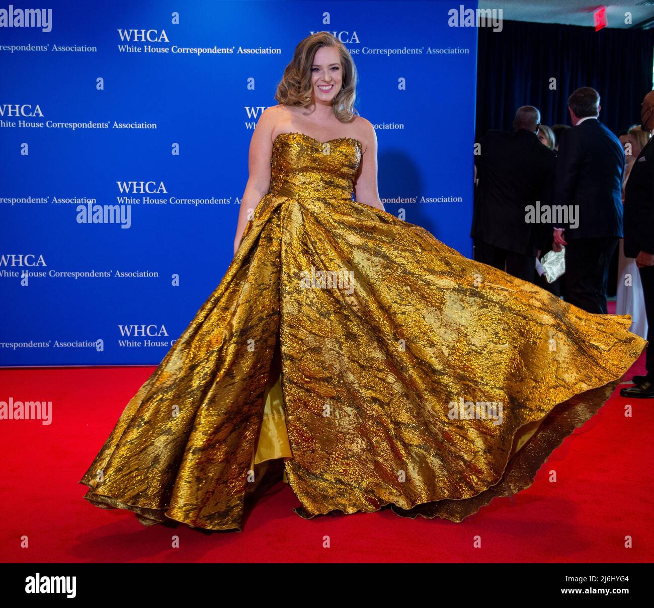 Christina Ruffini arrives for the 2022 White House Correspondents ...