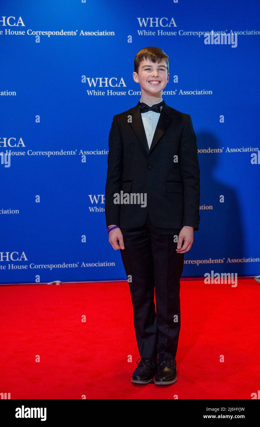 Child actor Iain Armitage arrives for the 2022 White House ...