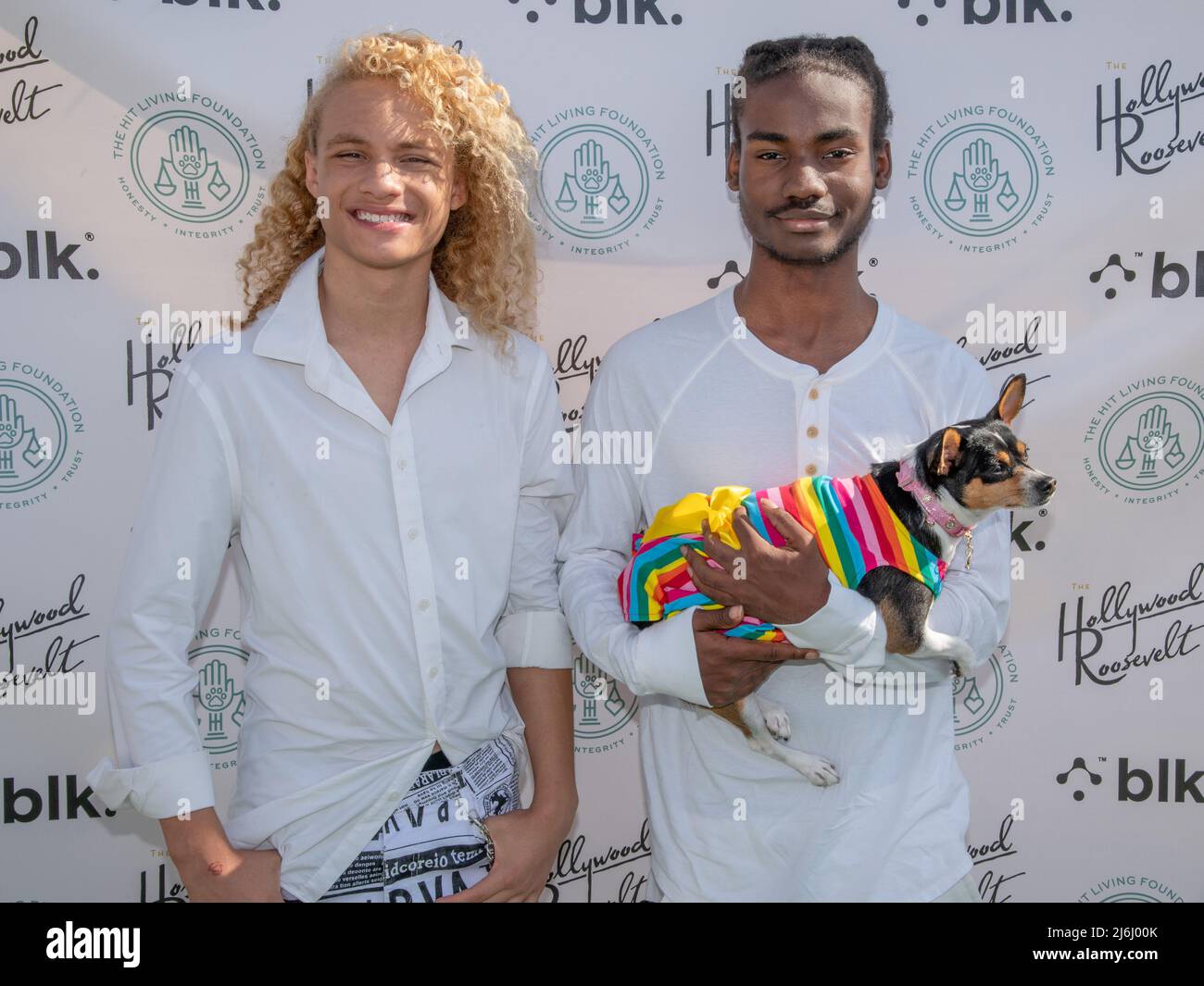 May 1, 2022, Hollywood, California, USA: Tony Jordan and AJ Jordan ...