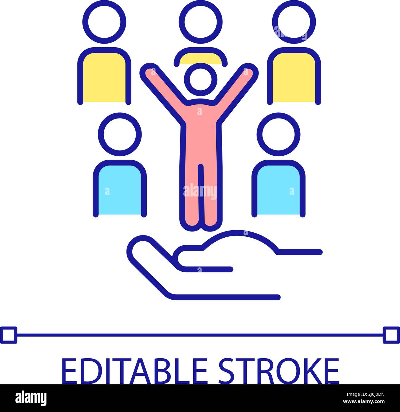 Socialization RGB color icon Stock Vector Image & Art - Alamy