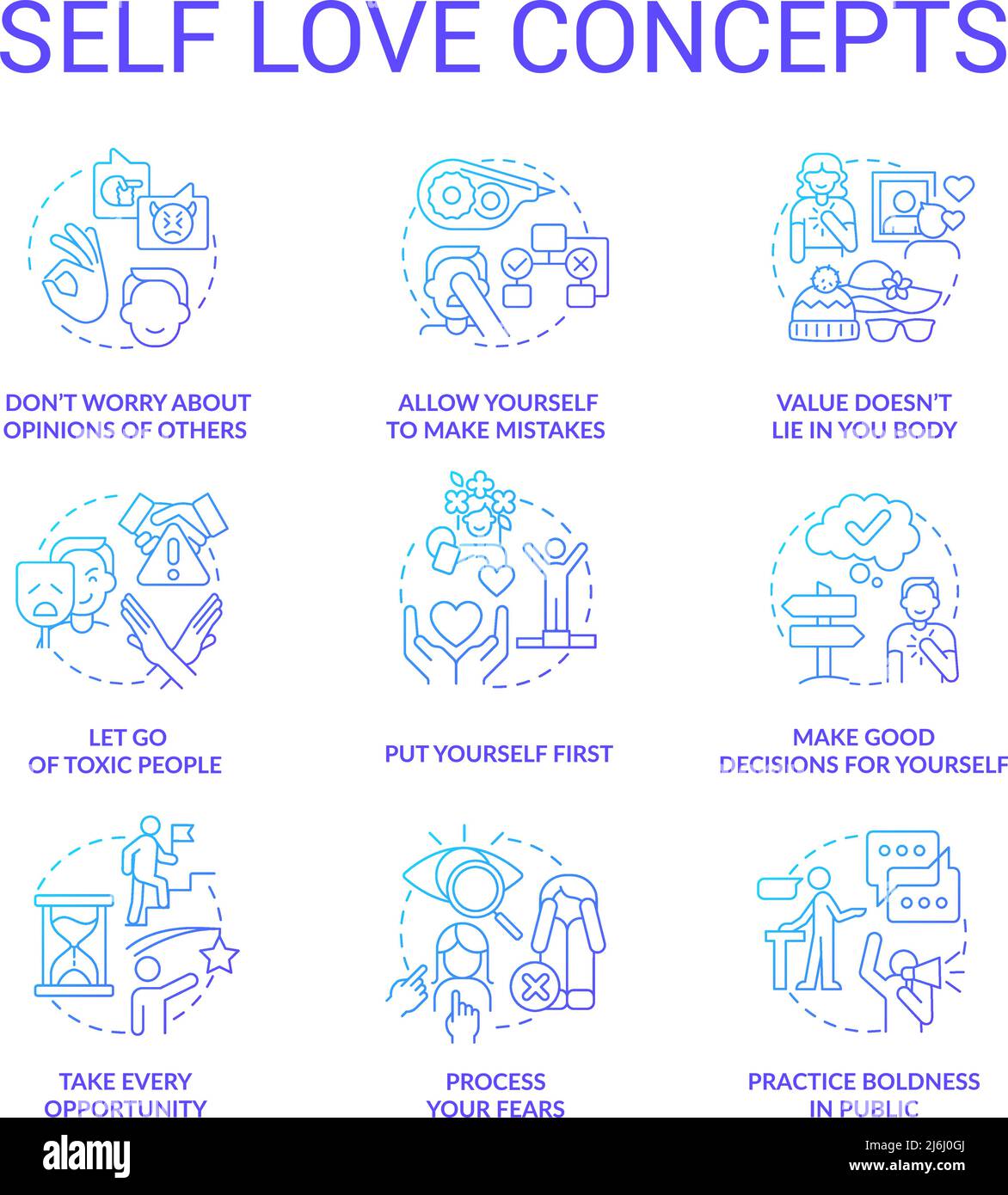 Self love set hi-res stock photography and images - Alamy