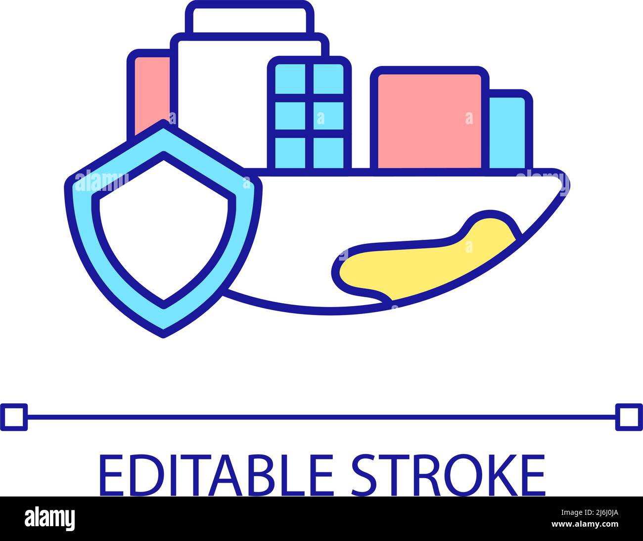 International security RGB color icon Stock Vector Image & Art - Alamy