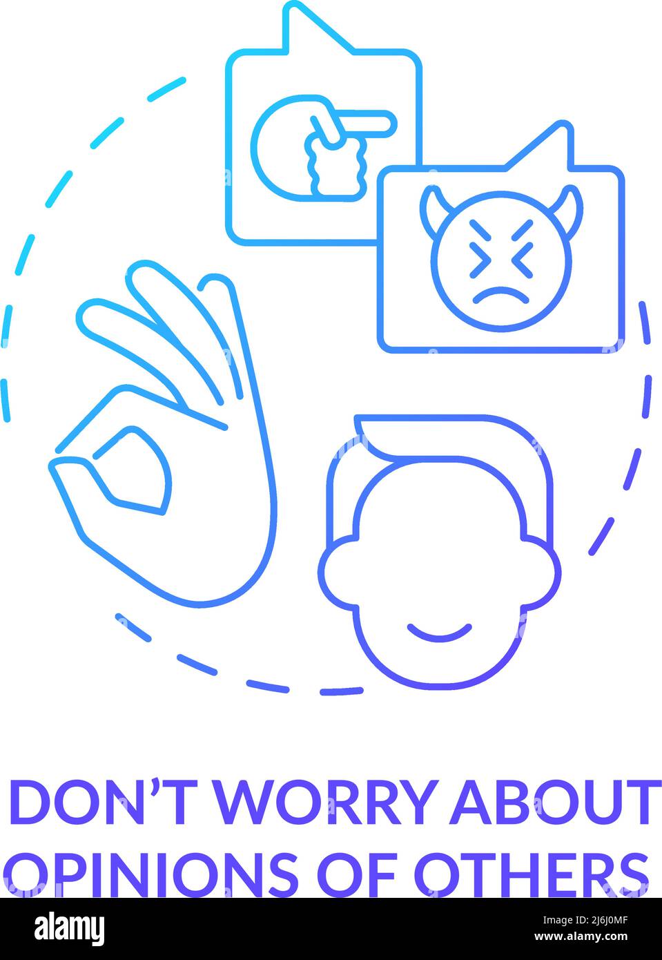 Dont care attitude Stock Vector Images - Alamy