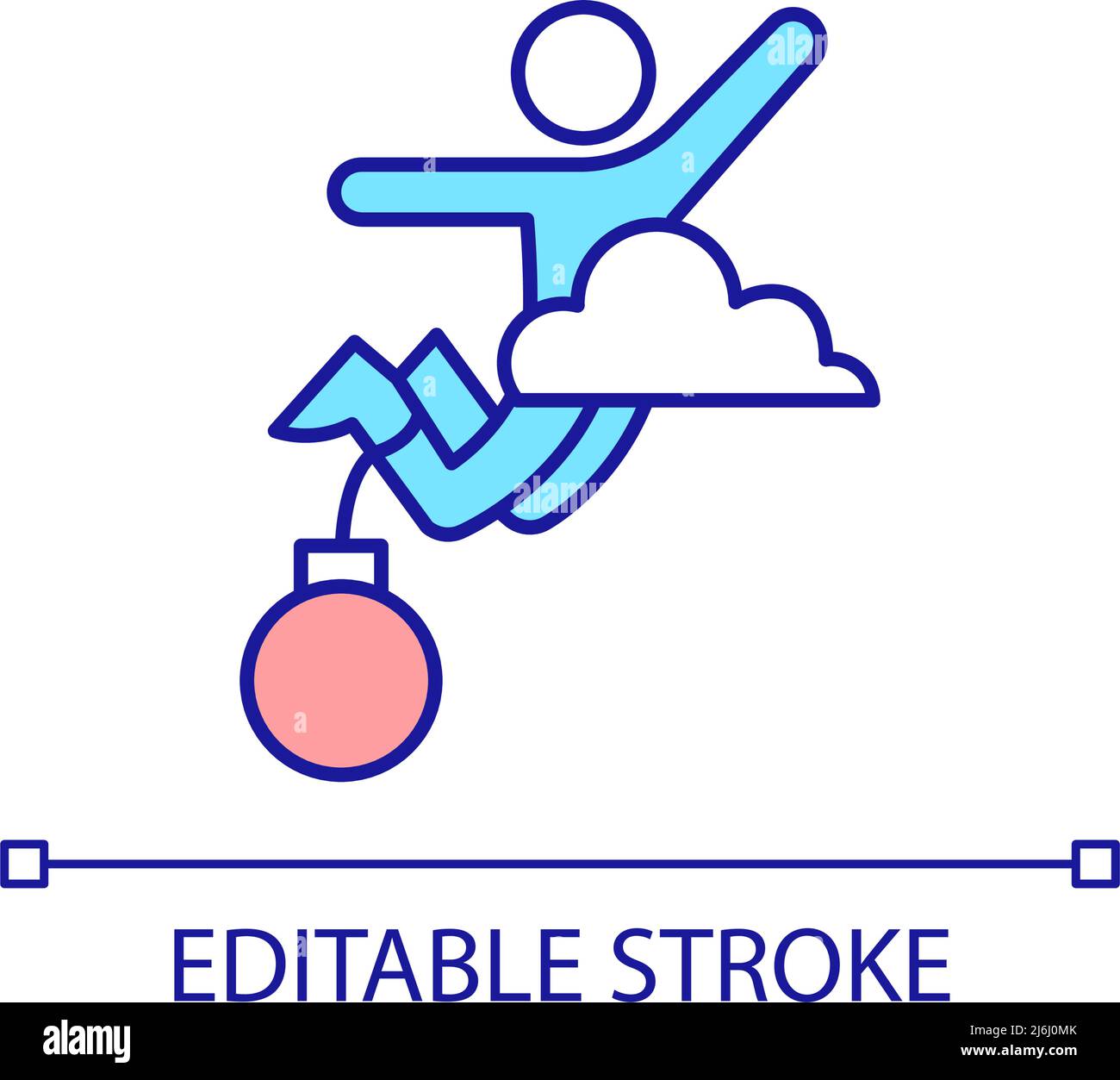 No freedom RGB color icon Stock Vector Image & Art - Alamy