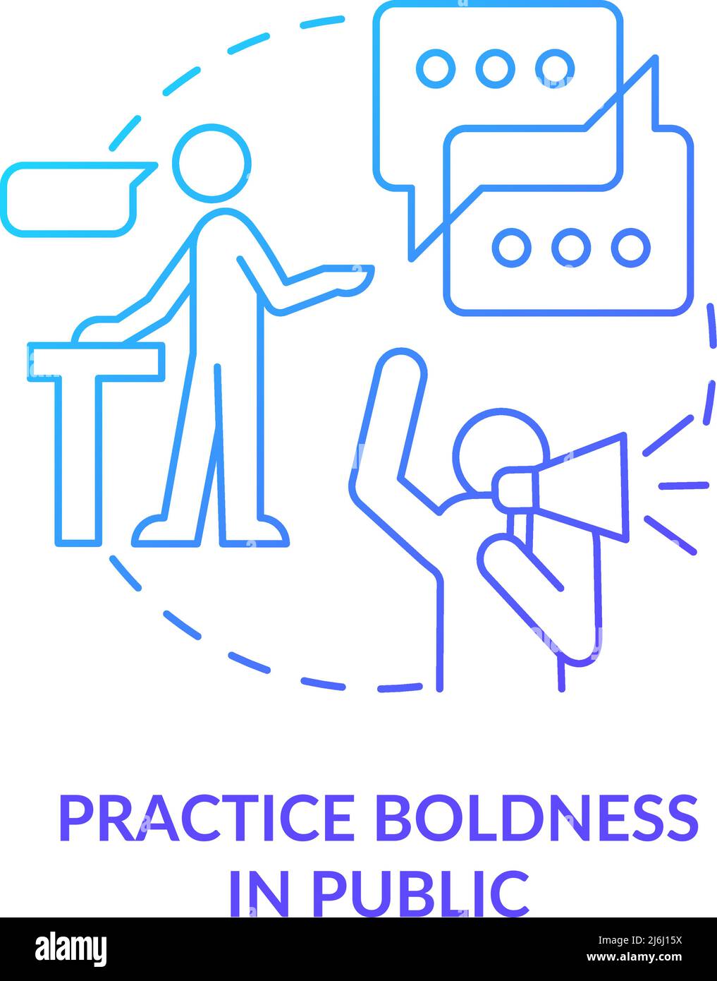 Concept boldness Stock Vector Images - Alamy