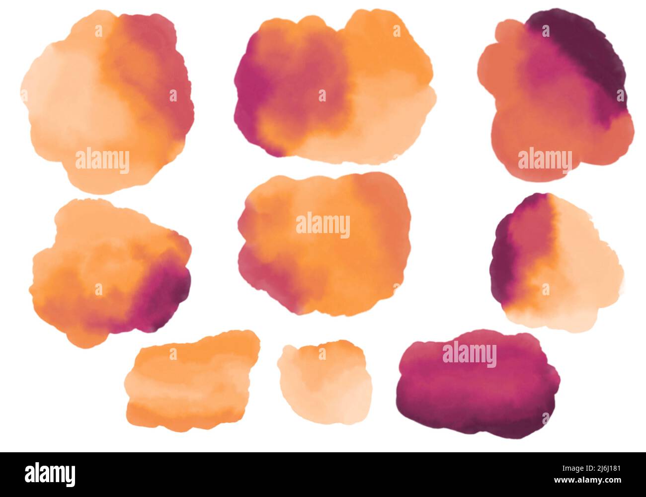 Set coloured paint spots stickers for fabrics and textiles and linens ...