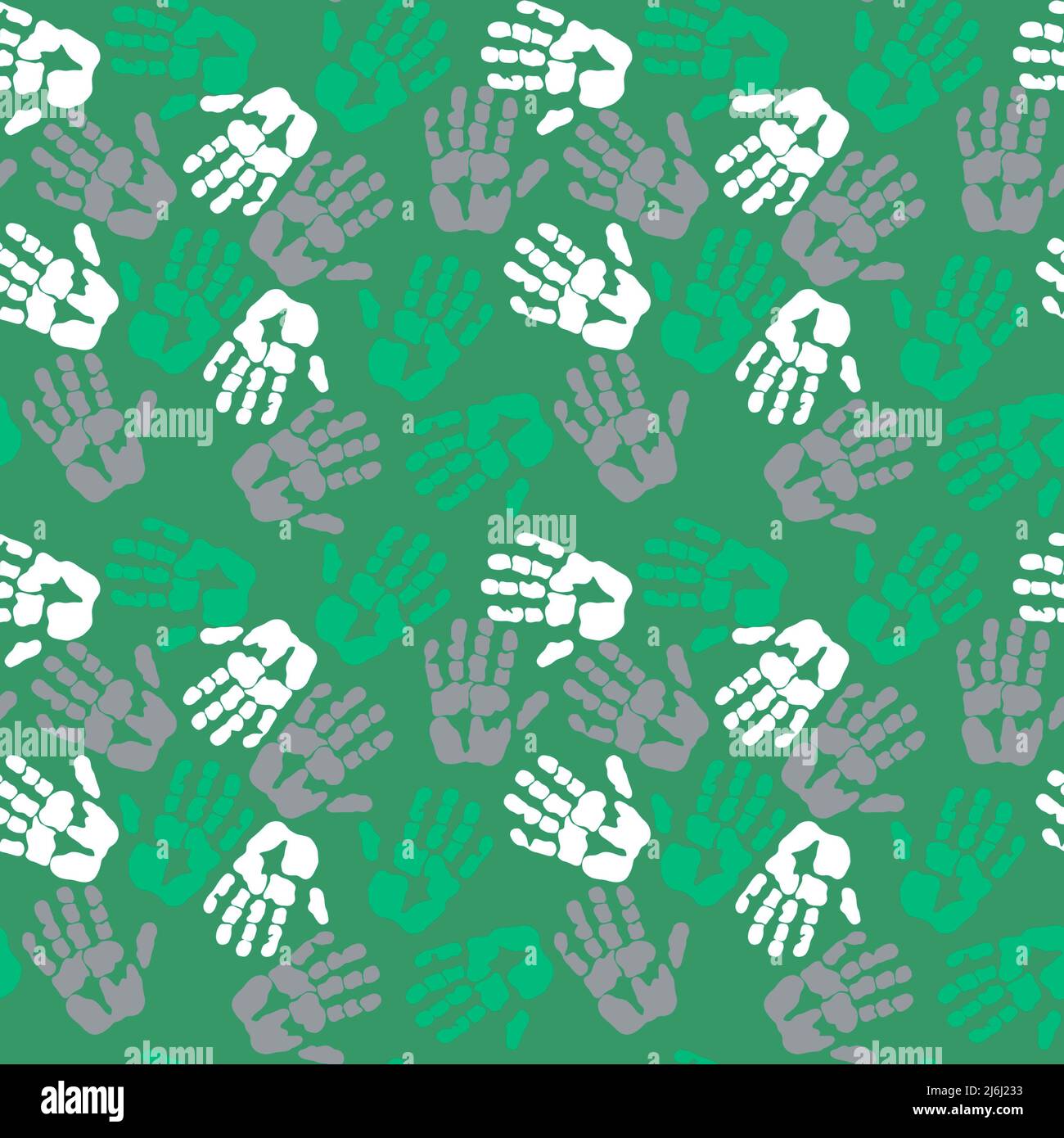 Kids seamless hands print pattern for fabrics and packaging and gifts ...