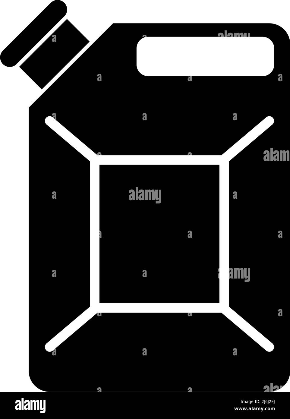 Canister of Petroleum or Engine Oil, Fuel Container. Flat Vector Icon ...