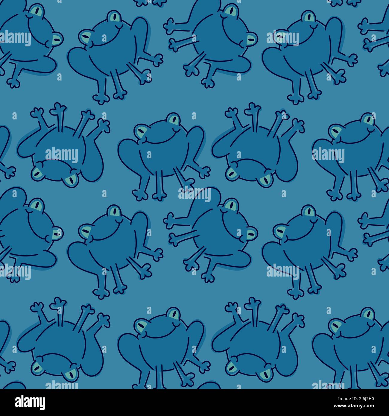 Kids seamless little frogs pattern for fabrics and textiles and ...