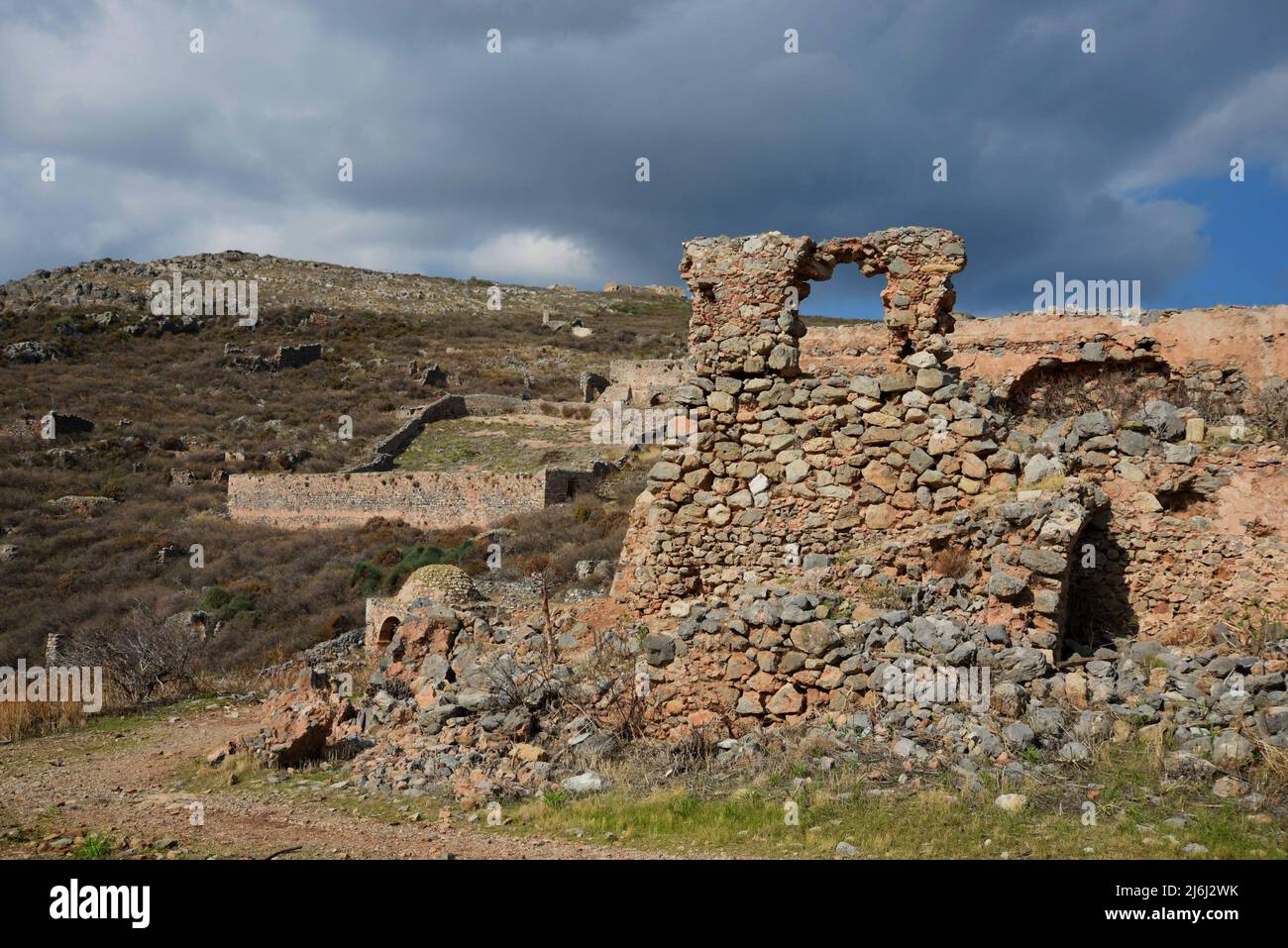 Landscape with panoramic view of the Acropolis a historic landmark in ...