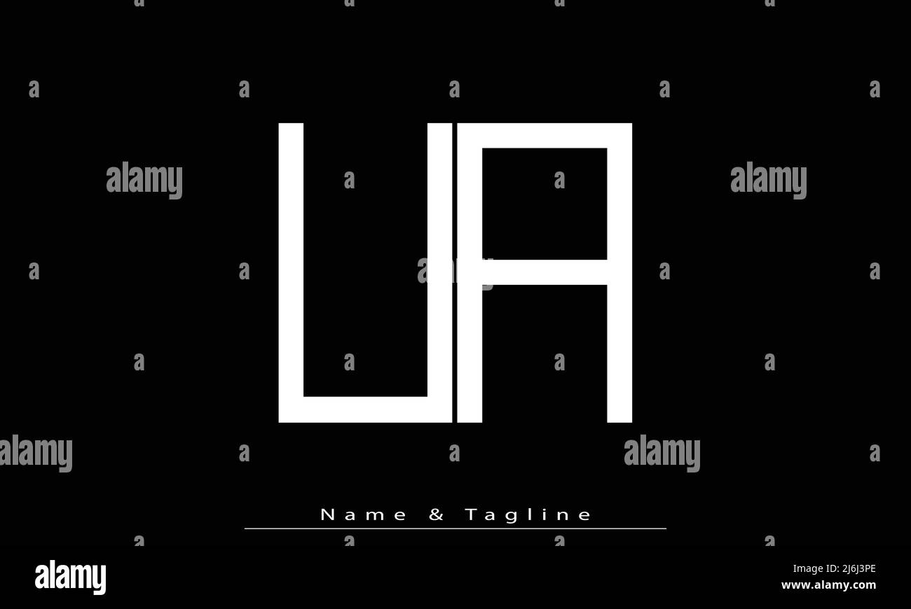 Alphabet letters Initials Monogram logo UA , AU Stock Vector Image ...
