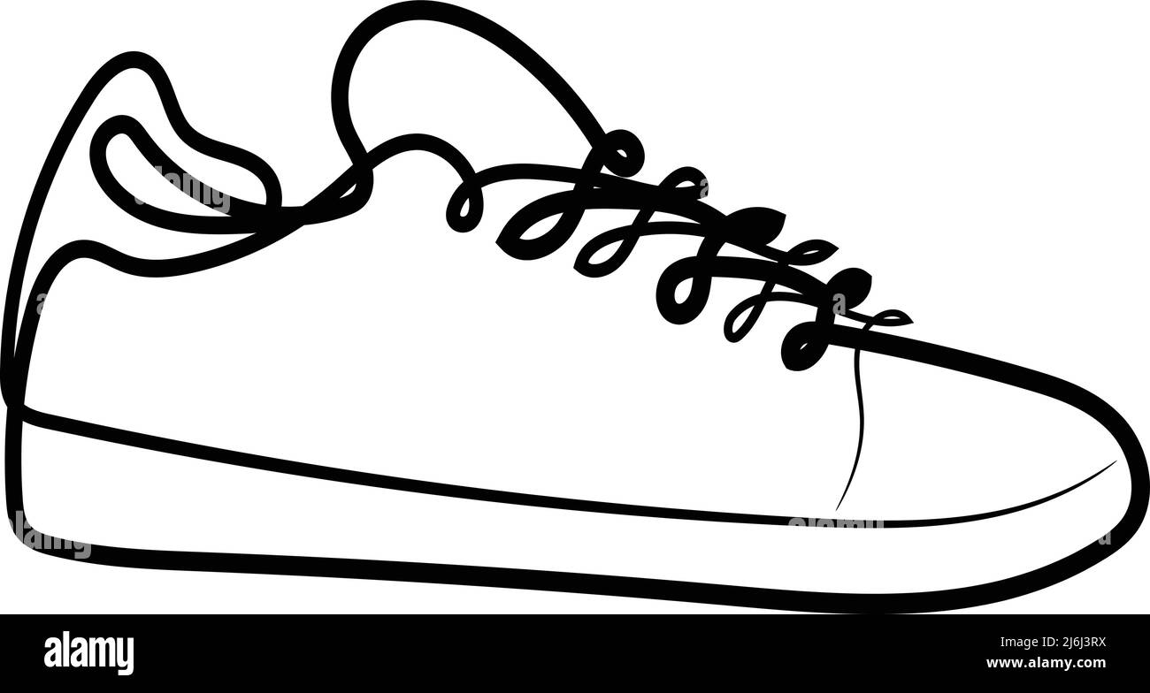 One line drawing shoe Stock Vector Images - Alamy