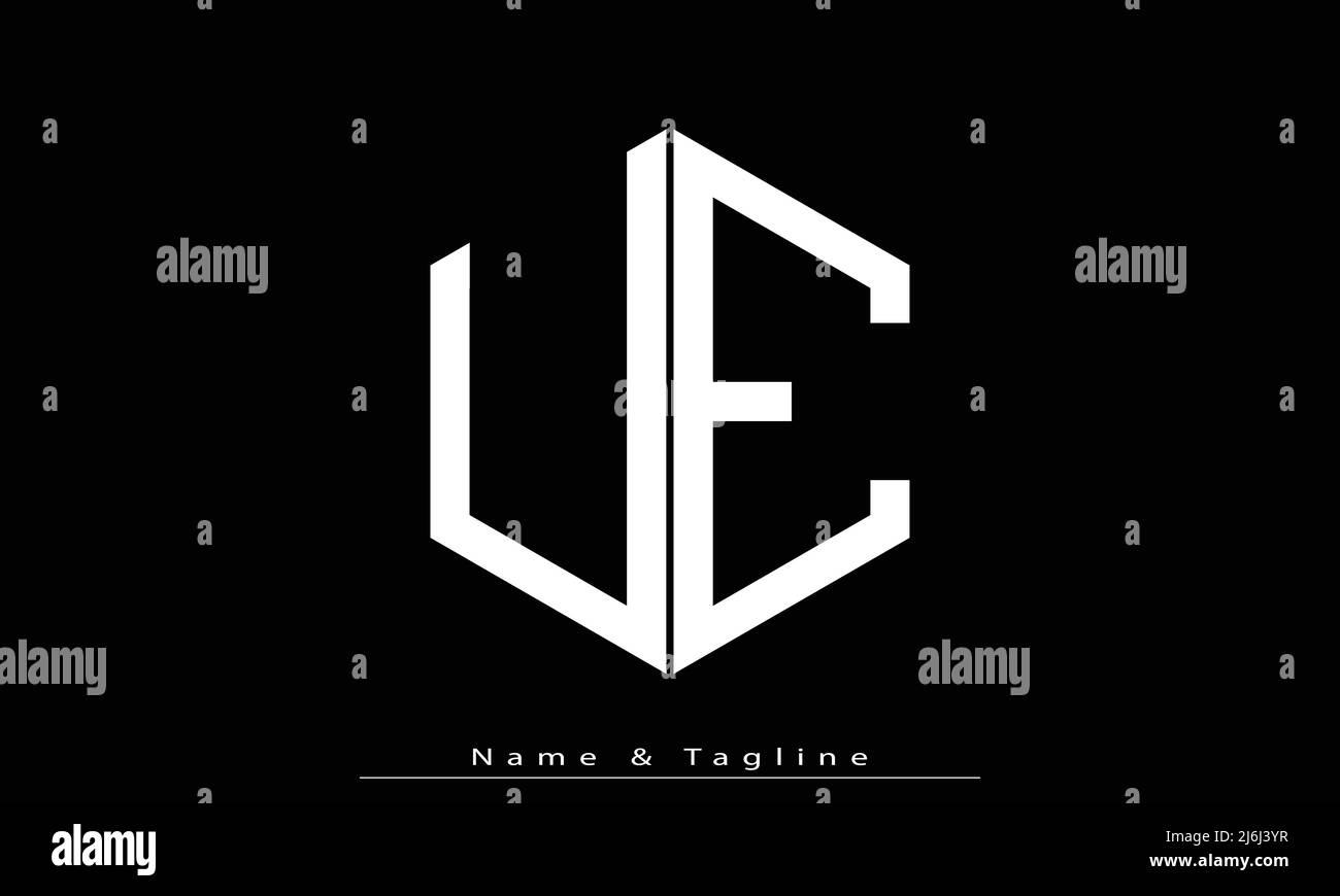 Alphabet letters Initials Monogram logo UE , EU Stock Vector Image ...