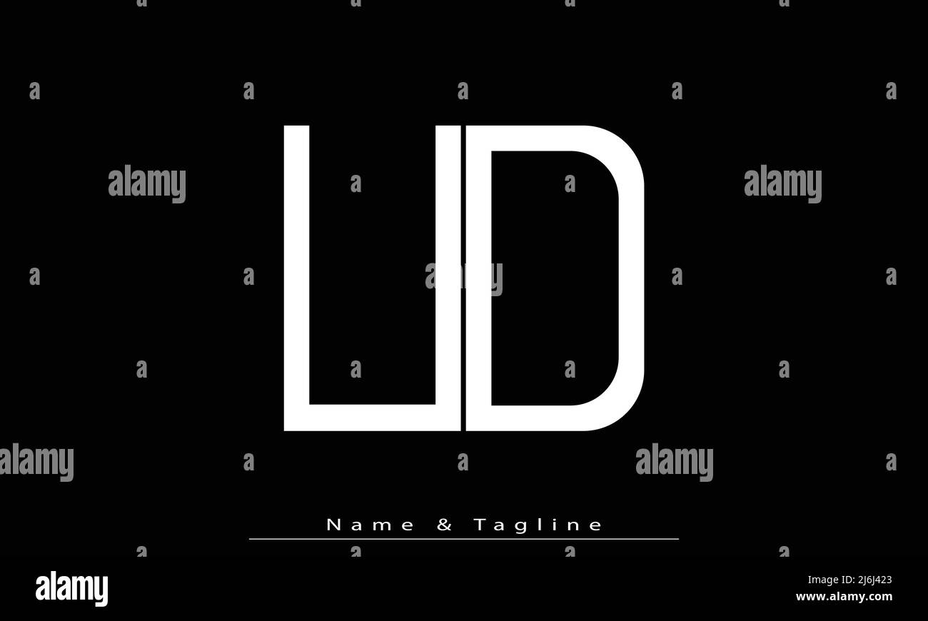 Letter ud logo Stock Vector Images - Alamy