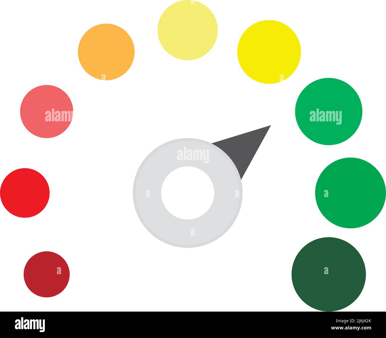Gauge solvency and credit score, accuracy pointer bank. Vector gauge ...