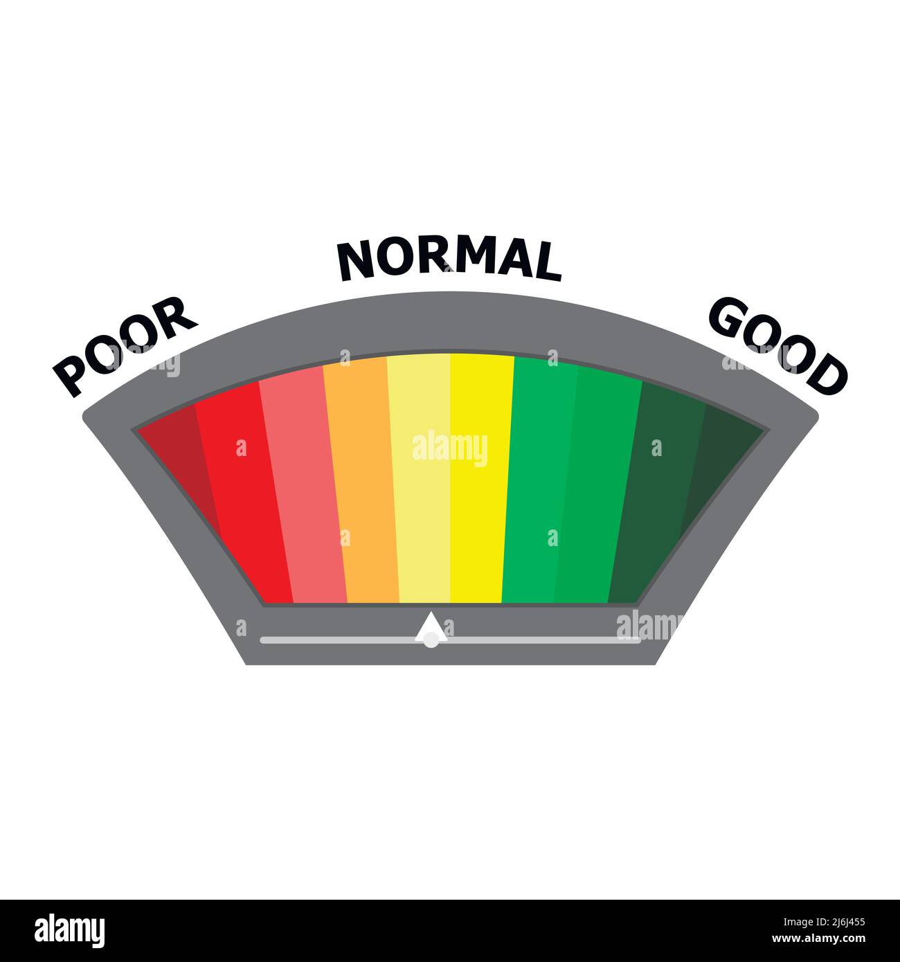 Finance dashboard meter fir credit score, barometer or speedometer ...