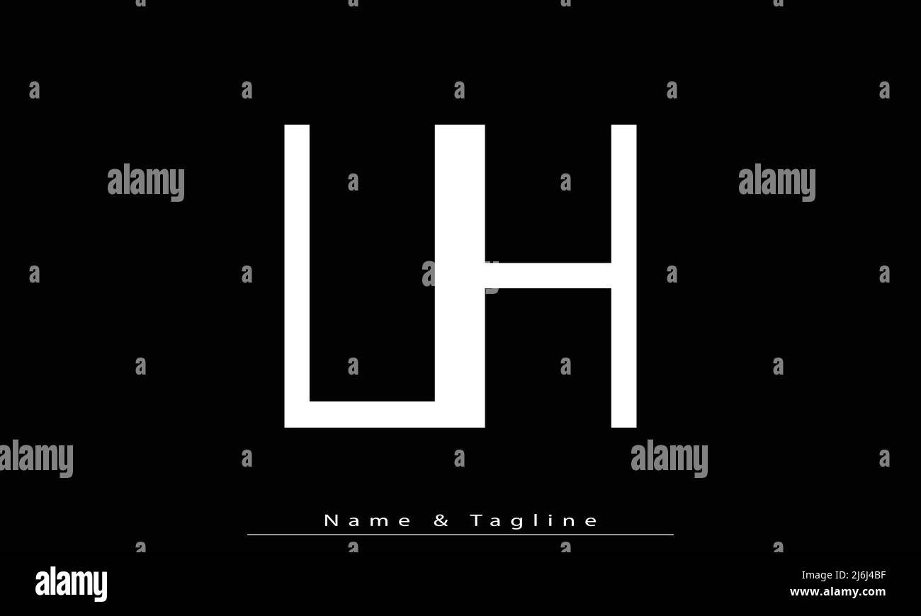 Alphabet letters Initials Monogram logo UH , HU Stock Vector Image ...