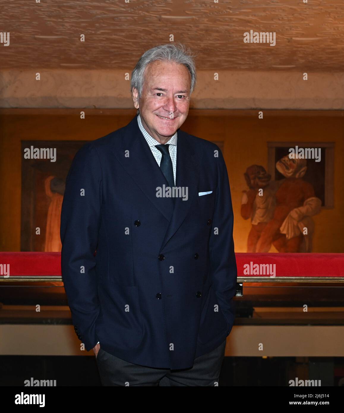 Milan, Italy Teatro Manzoni photocall Montagne Russe theater with ...