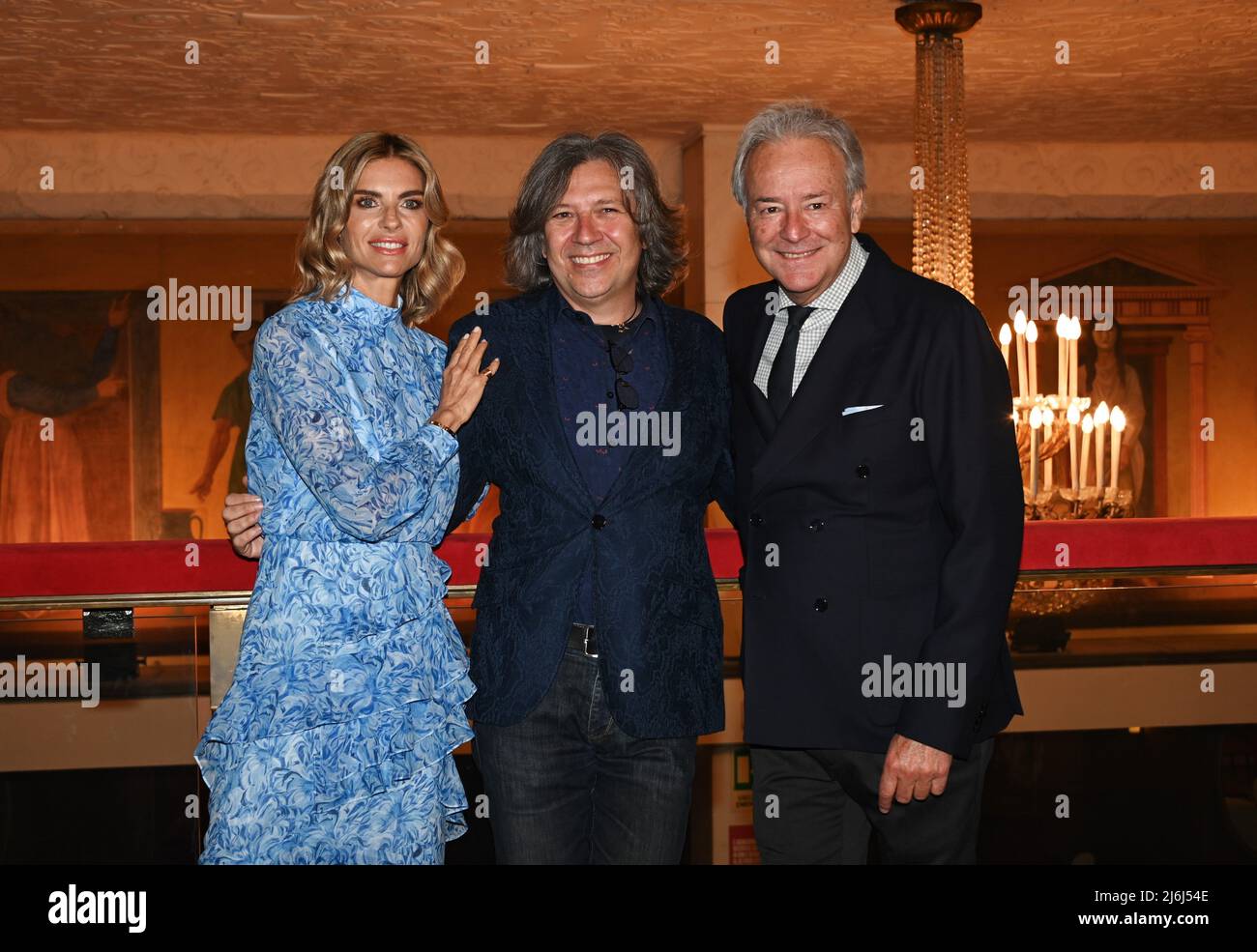 Milan, Italy Teatro Manzoni photocall Montagne Russe theater with ...