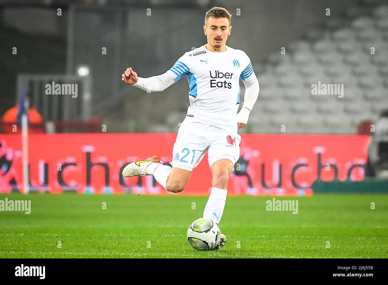 Valentin RONGIER of Marseille during the French championship Ligue 1 ...
