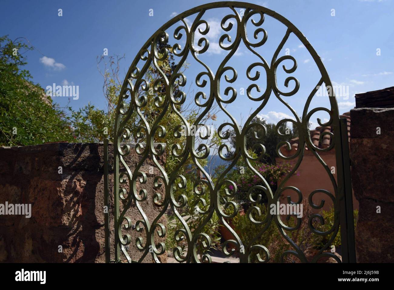 Traditional wrought iron gate tile hi-res stock photography and images ...