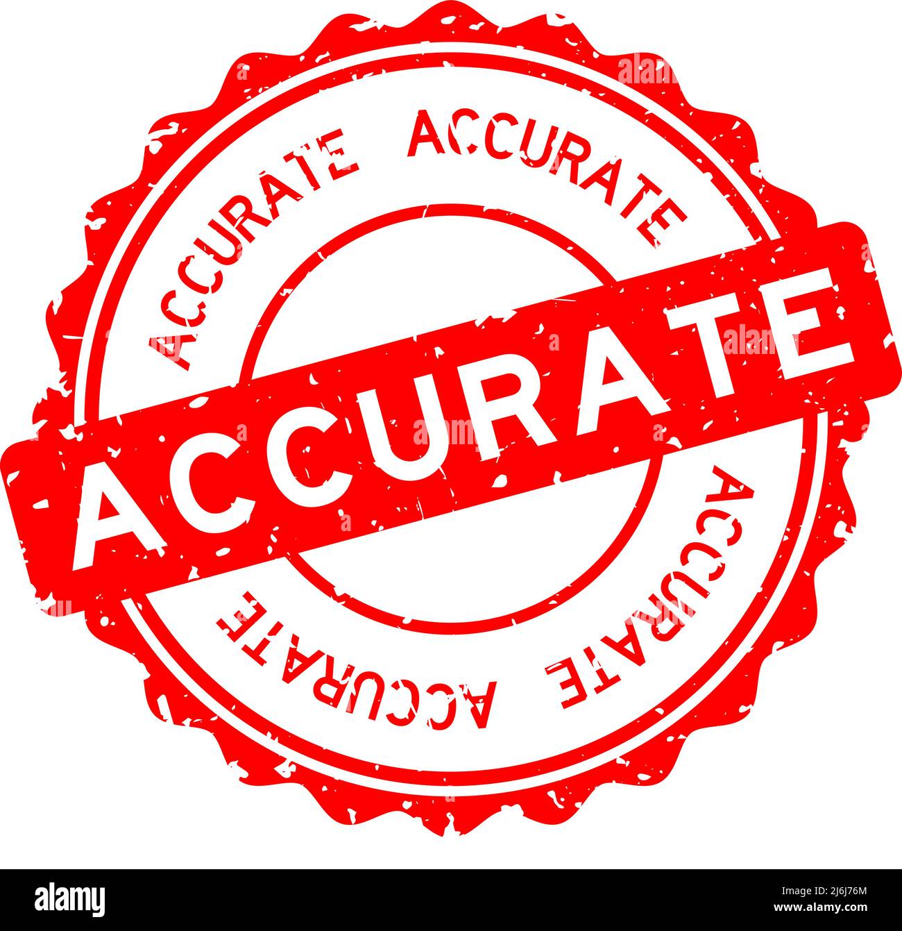 Grunge red accurate word round rubber seal stamp on white background Stock Vector Image & Art ...