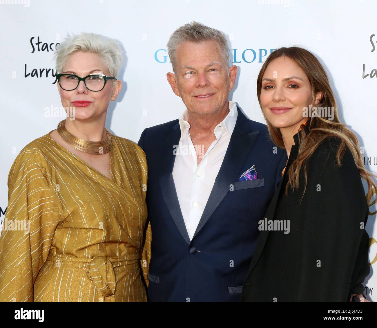 LOS ANGELES - MAY 1: Amy S. Foster, David Foster, Katharine McPhee at ...