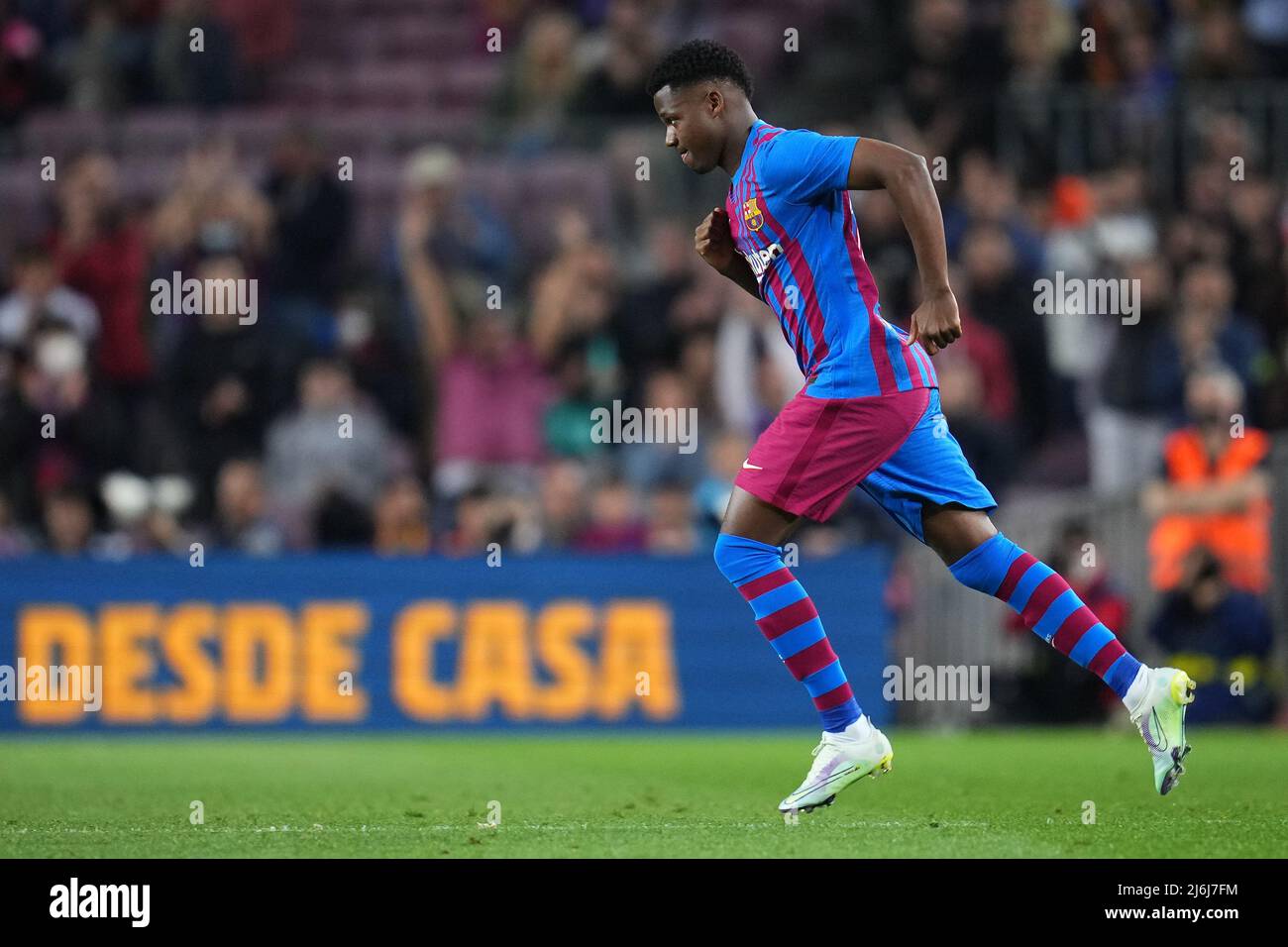 Ansu Fati of FC Barcelona during the La Liga match between FC Barcelona ...