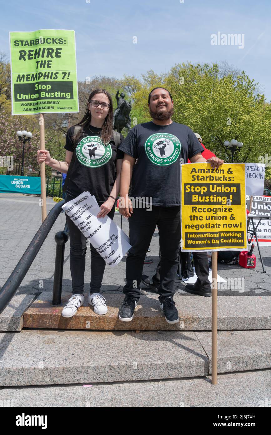Hundreds of workers celebrate International Workers Day on May Day at ...