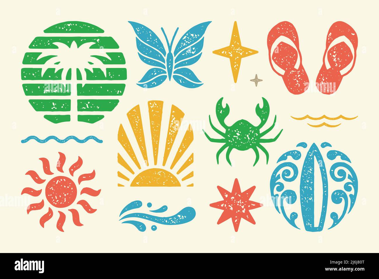 Summer Symbols Clip Art