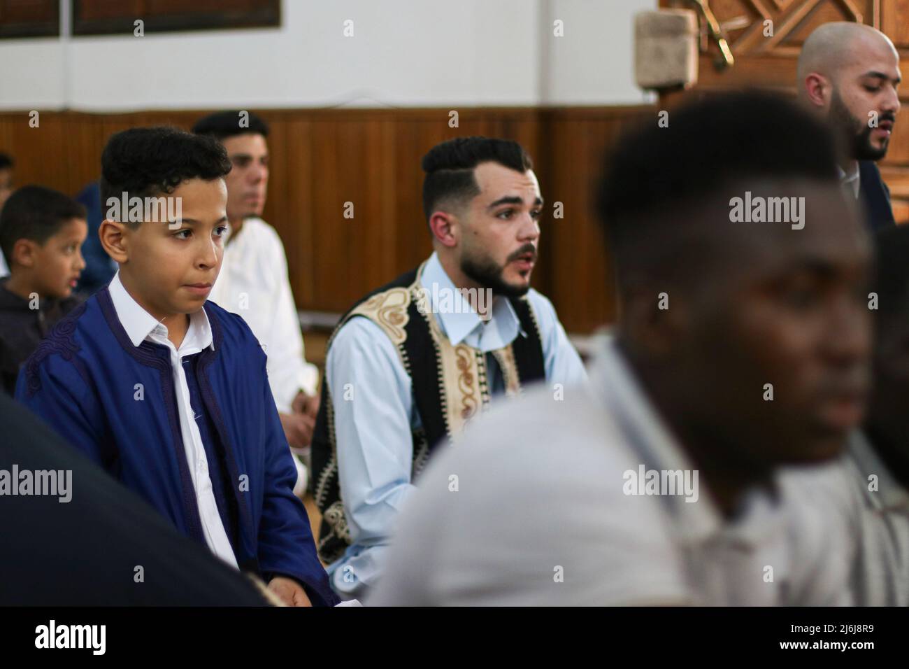 Muslims attend Eid al-Fitr prayers marking the end of the holy fasting ...