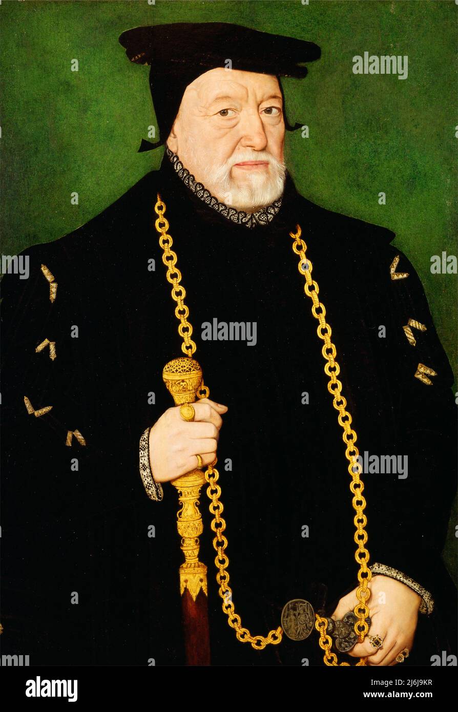 Sir Percival Hart by an unknown artist. ca. 1565 Stock Photo - Alamy