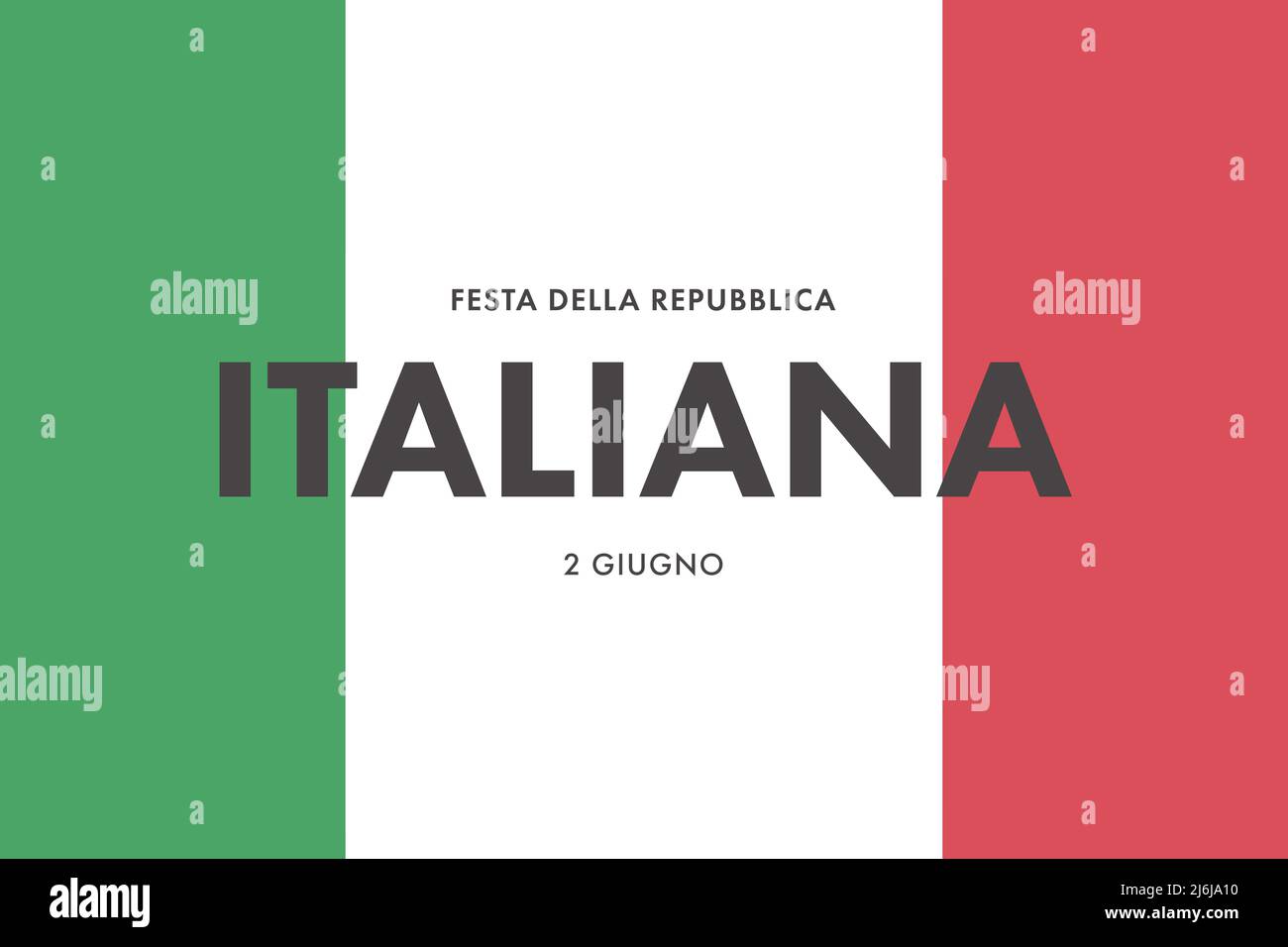Republic day, national day of Italy flag background. Translation: "June ...