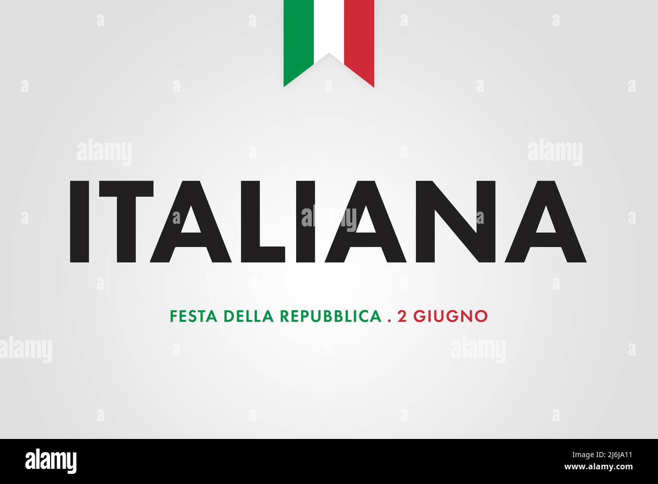 Republic day, national day of Italy flag background. Translation: "June ...
