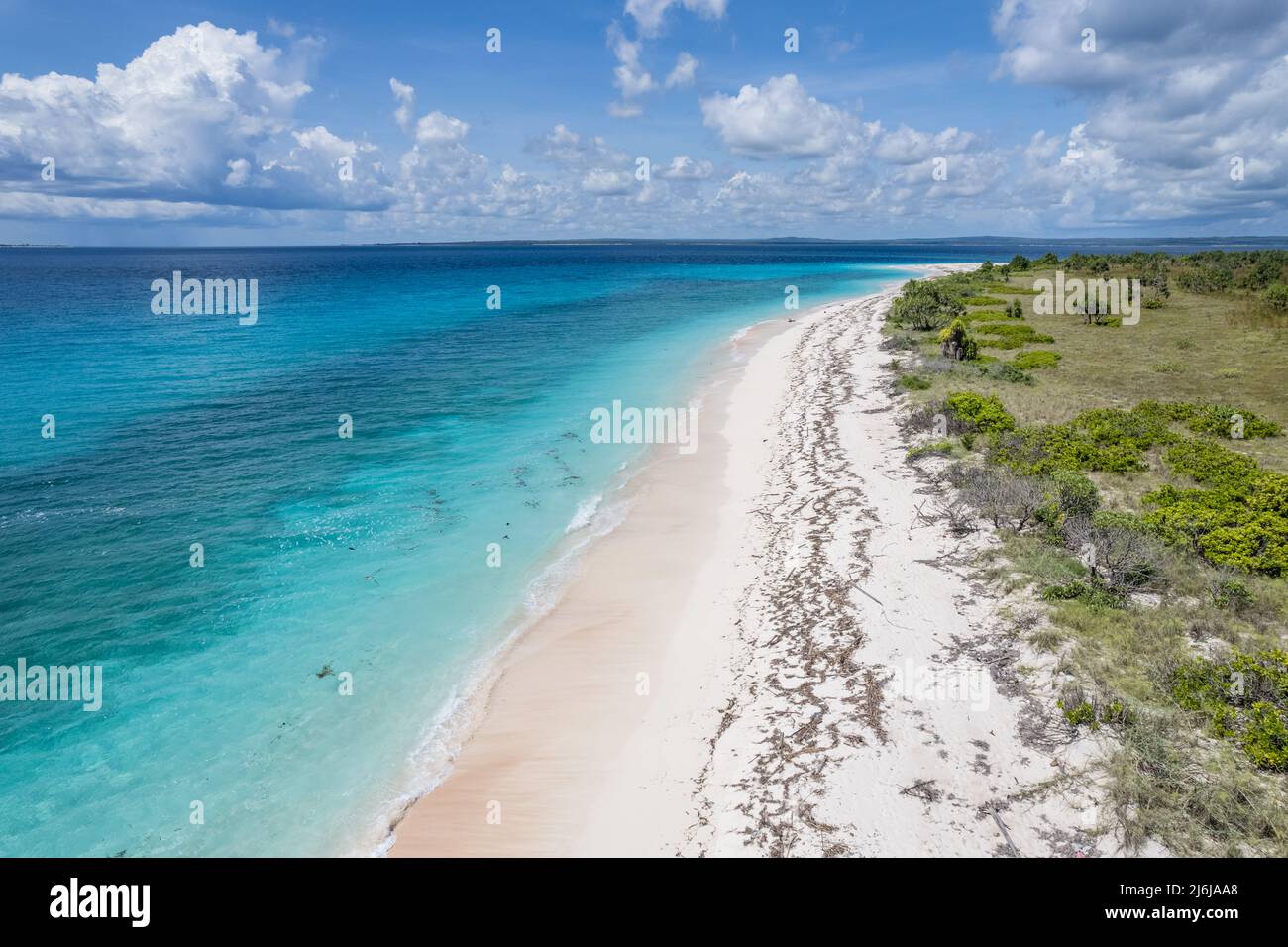 Aerial shot of a small uninhabited Doo Island near Rote Ndao, East Nusa ...