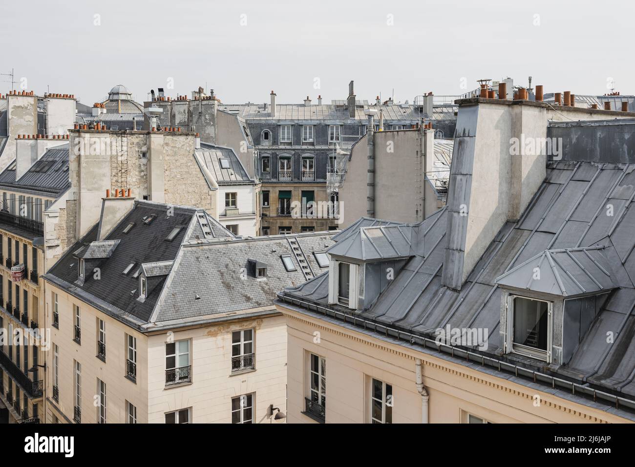 City roofs - Paris, France Stock Photo - Alamy