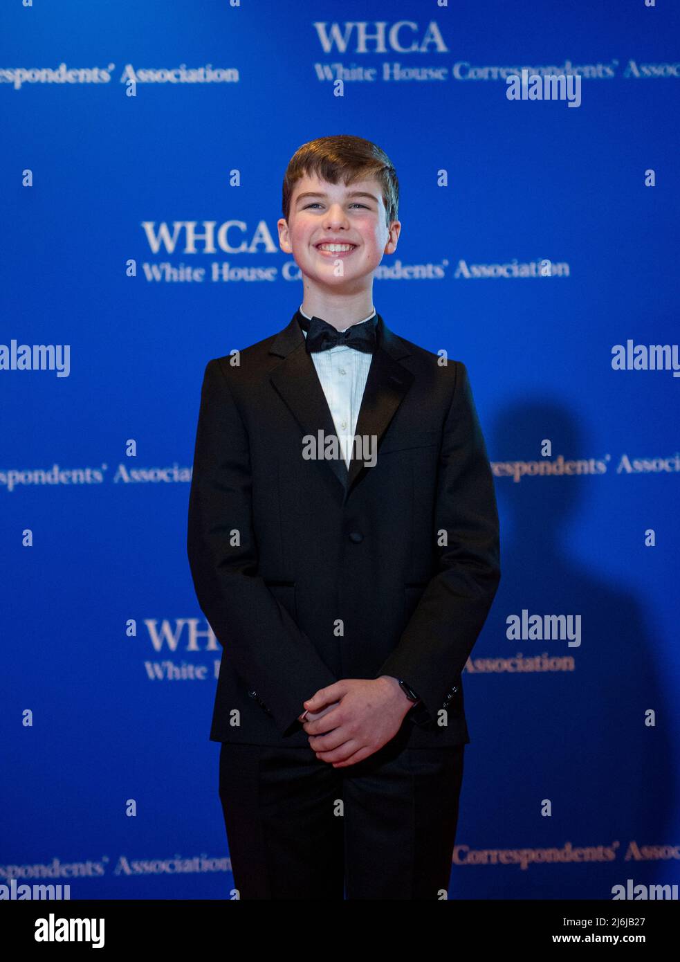 Child actor Iain Armitage arrives for the 2022 White House ...