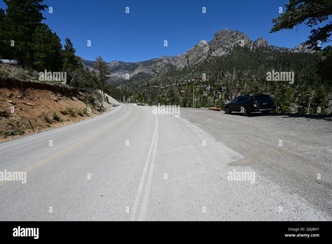Mountain roads at Mount Charleston in April 2022 Stock Photo - Alamy