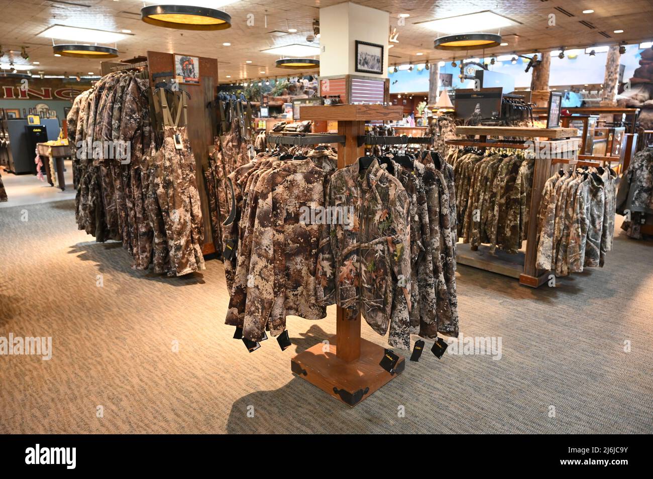 Camouflage jackets in a store in America Stock Photo - Alamy