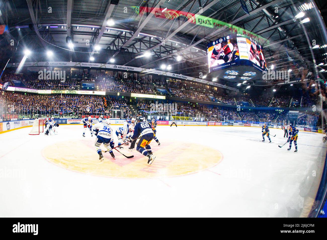 01.05.2022, Zug, Bossard Arena, Swiss National League Final Game 7: EV ...