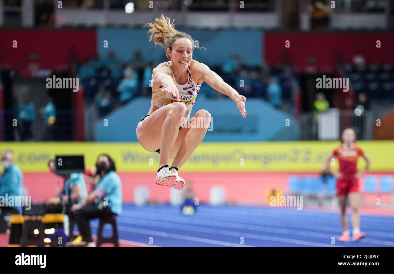 Noor Vidts participating in the Belgrade 2022 World Indoor ...