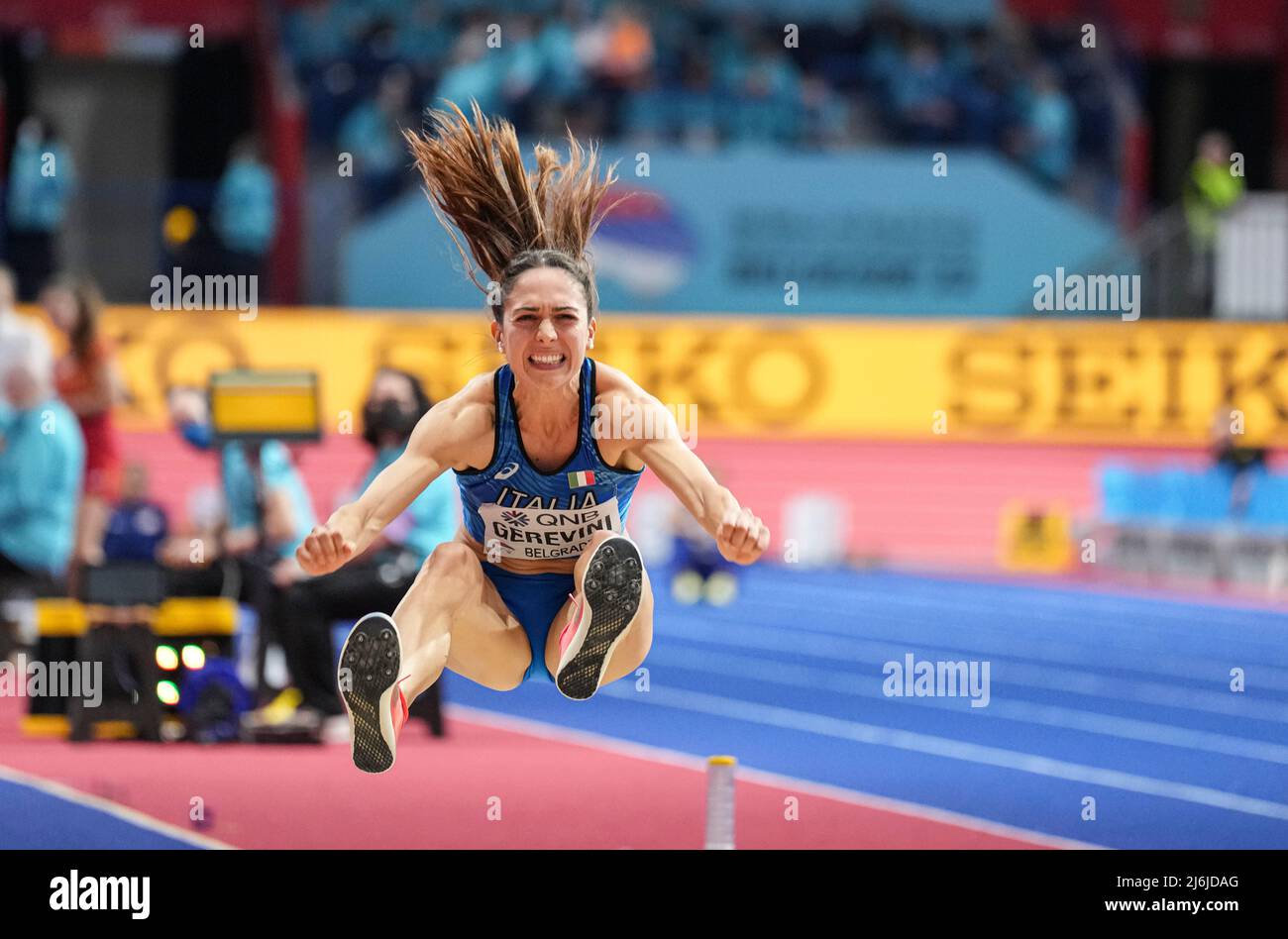 Sveva Gerevini participating in the Belgrade 2022 World Indoor ...