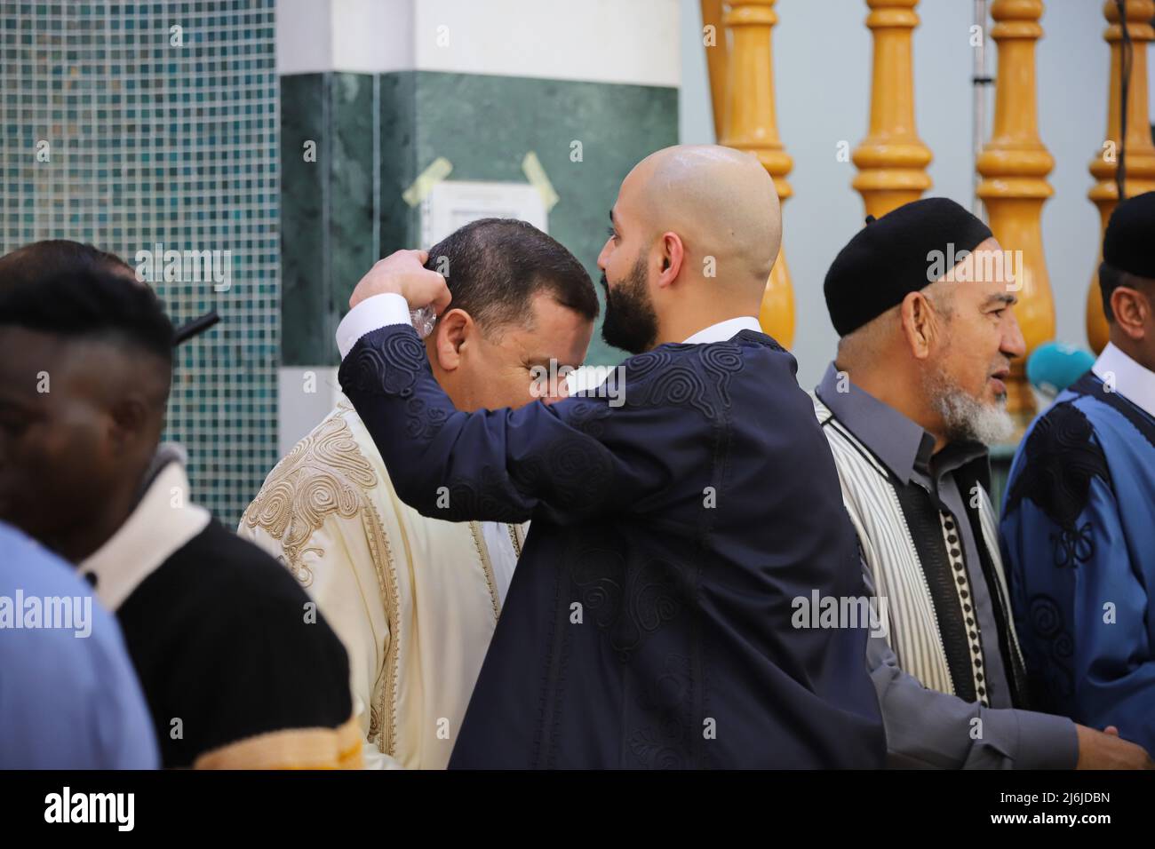 Mohammad Dabaiba (R), the son of Libyan Prime Minister Abdul Hamid ...
