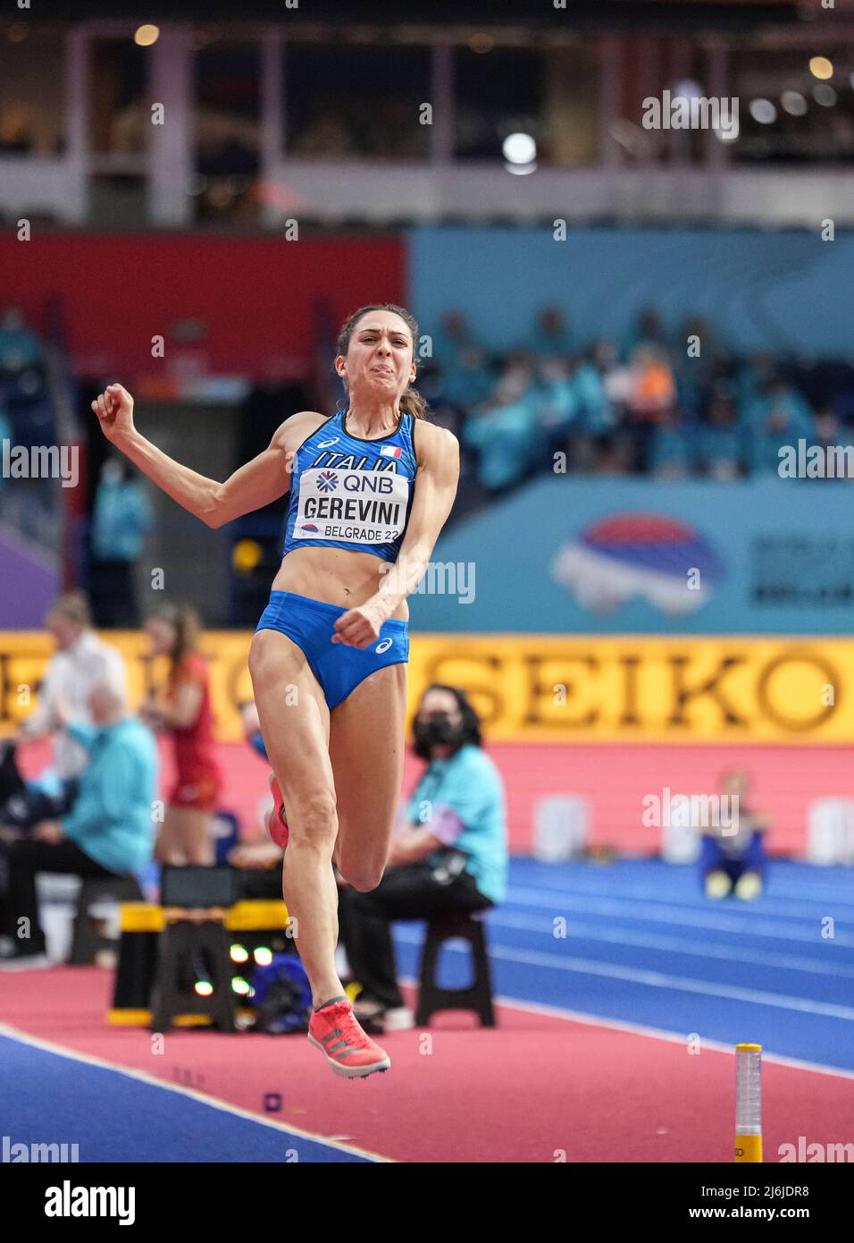 Sveva Gerevini participating in the Belgrade 2022 World Indoor ...