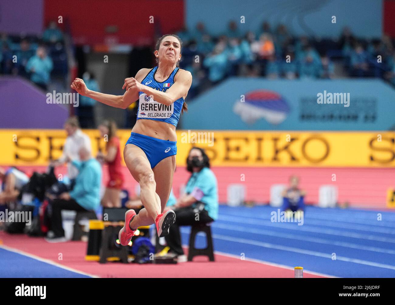 Sveva Gerevini participating in the Belgrade 2022 World Indoor ...
