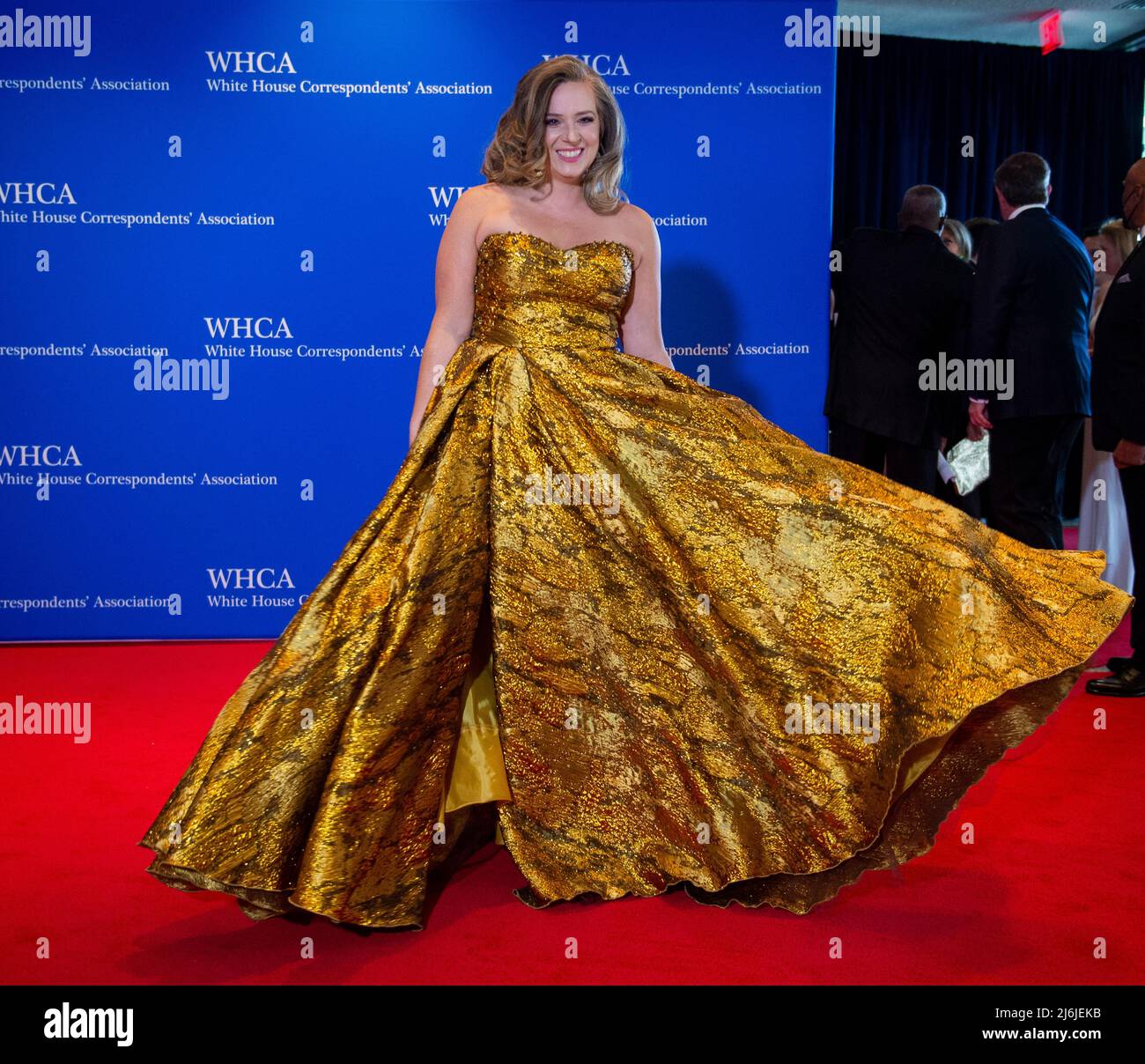 Christina Ruffini arrives for the 2022 White House Correspondents ...