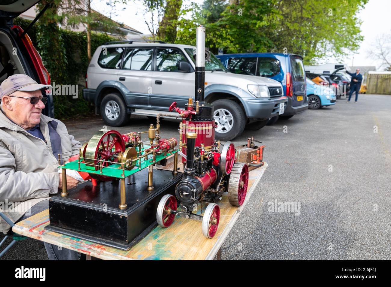 Miniature Steam Traction engines on Trevithick Day in Camborne ...
