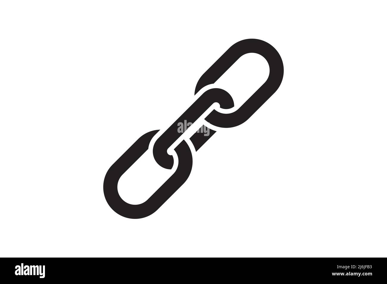 Chain link icon. Connection sign vector illustration. Linked interface ...