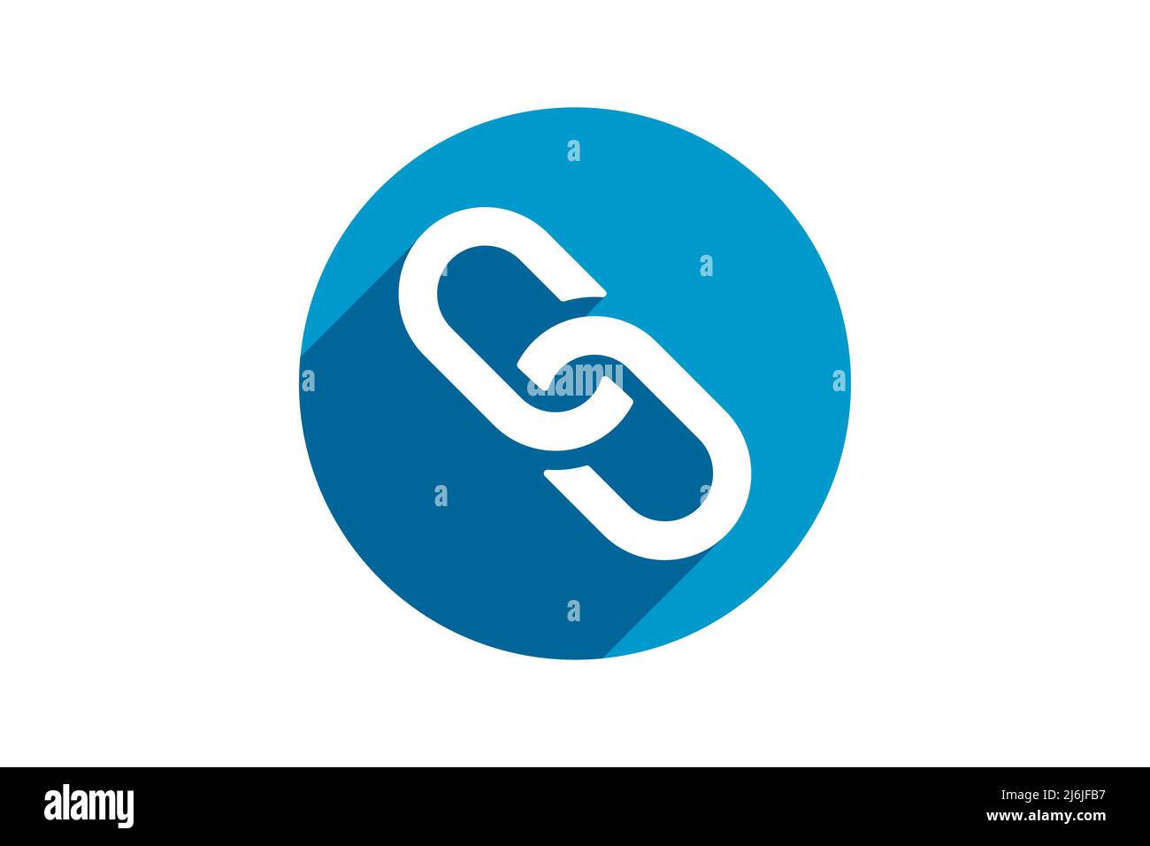 Chain link icon. Connection sign vector illustration. Linked interface ...