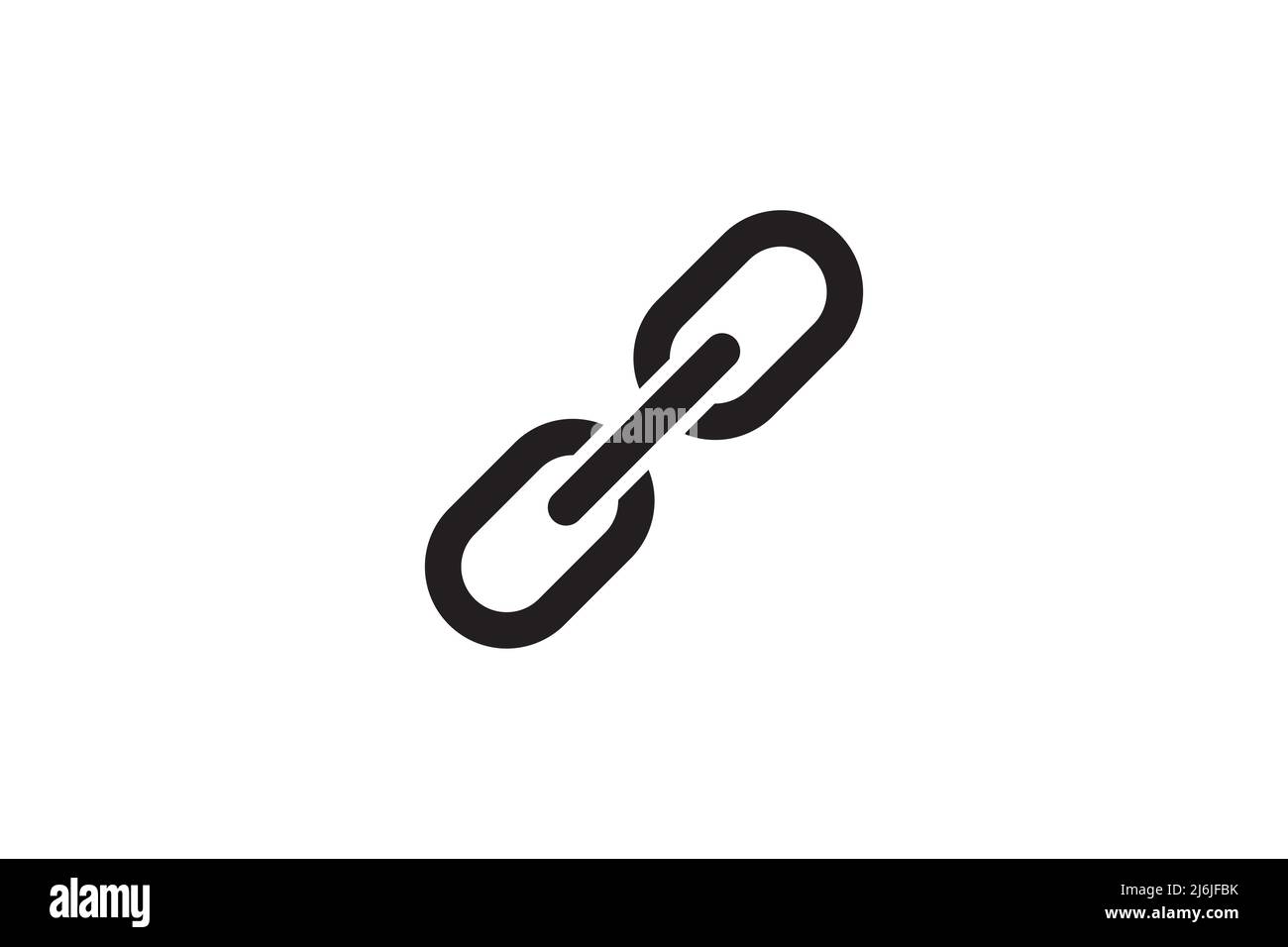 Chain link icon. Connection sign vector illustration. Linked interface ...